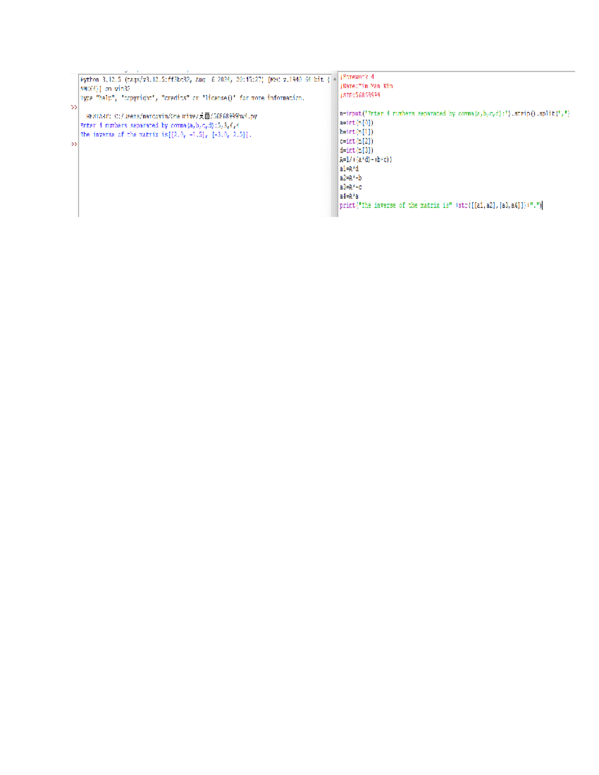 56868999 hw4 png - ssssssssss - Introduction to Business Programming in Python - Python 3.12 Aug ...