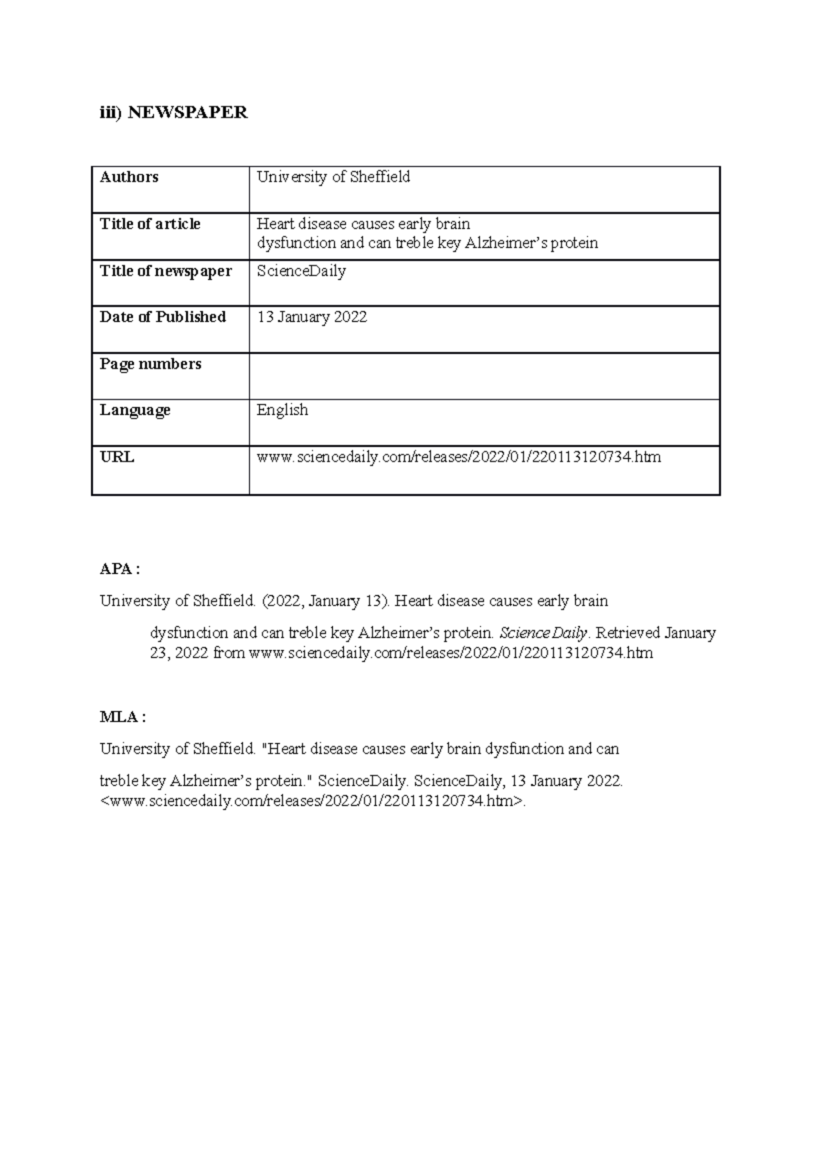 Newspaper&journal example IMD111 - NEWSPAPER Authors University of ...