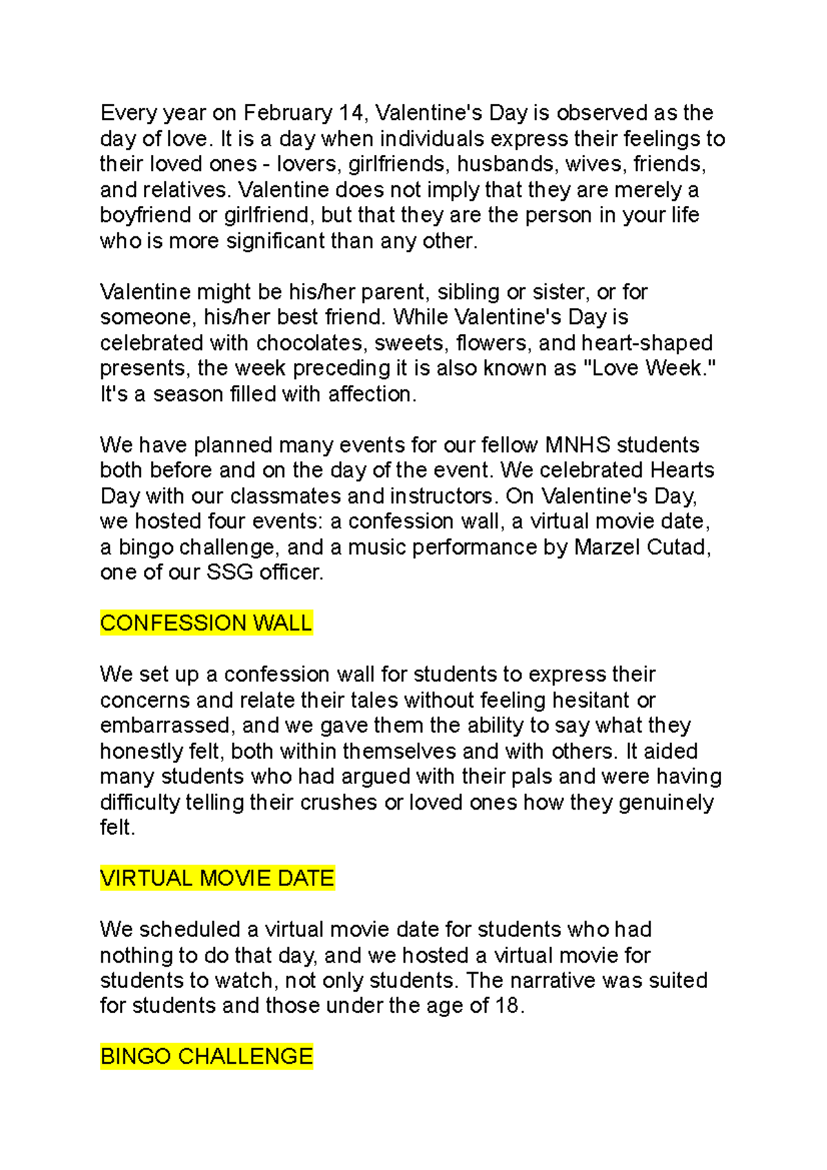 Hearts-DAY- Report - Every year on February 14, Valentine's Day is ...