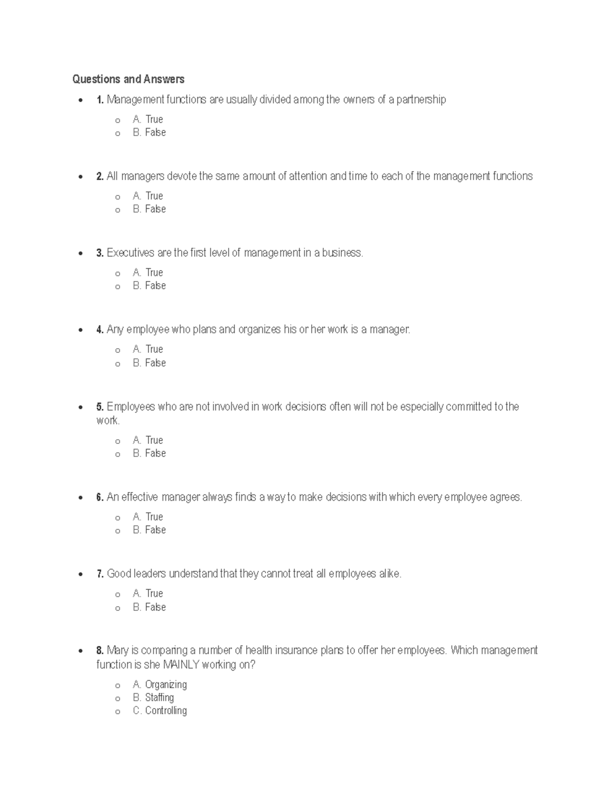 Management-Quiz - ERTHYJUKILOULKYJTHRF - Questions and Answers 1 ...