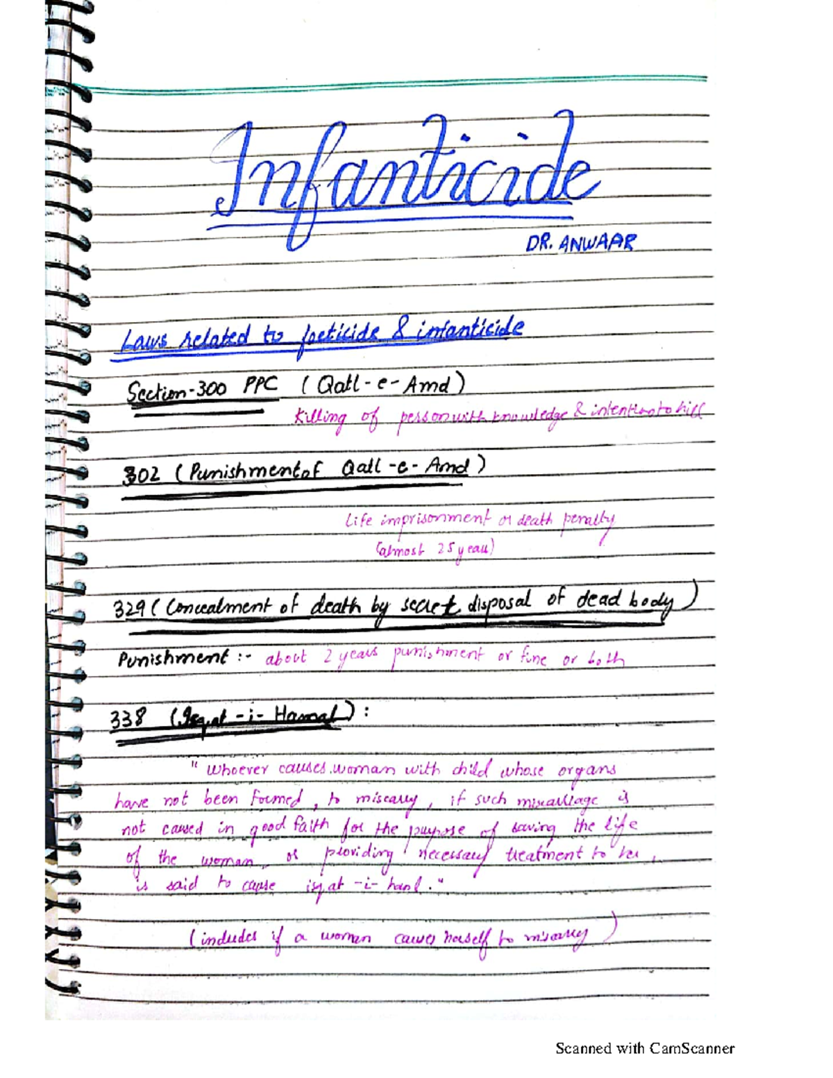 Forensic Infanticide - Studocu