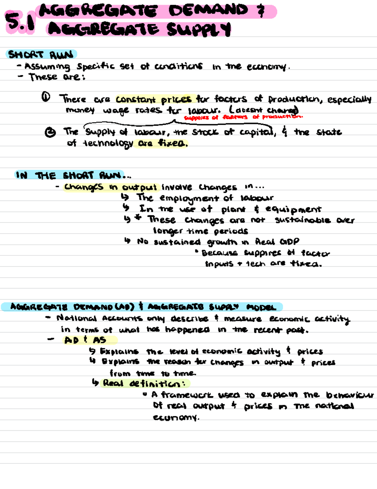 CH 5 Output; Business Cycles Growth AND Employment - g- , , AGGREGATE ...