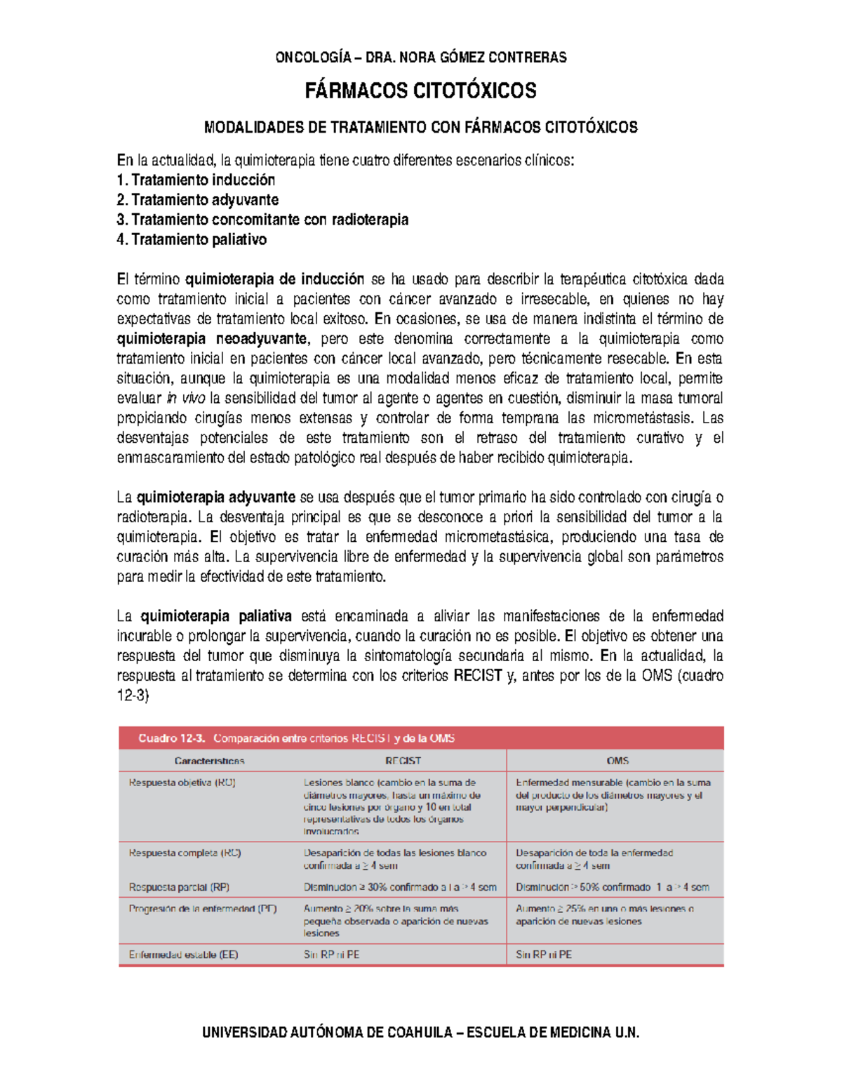 Drogas citotoxicas - FÁRMACOS CITOTÓXICOS MODALIDADES DE TRATAMIENTO ...