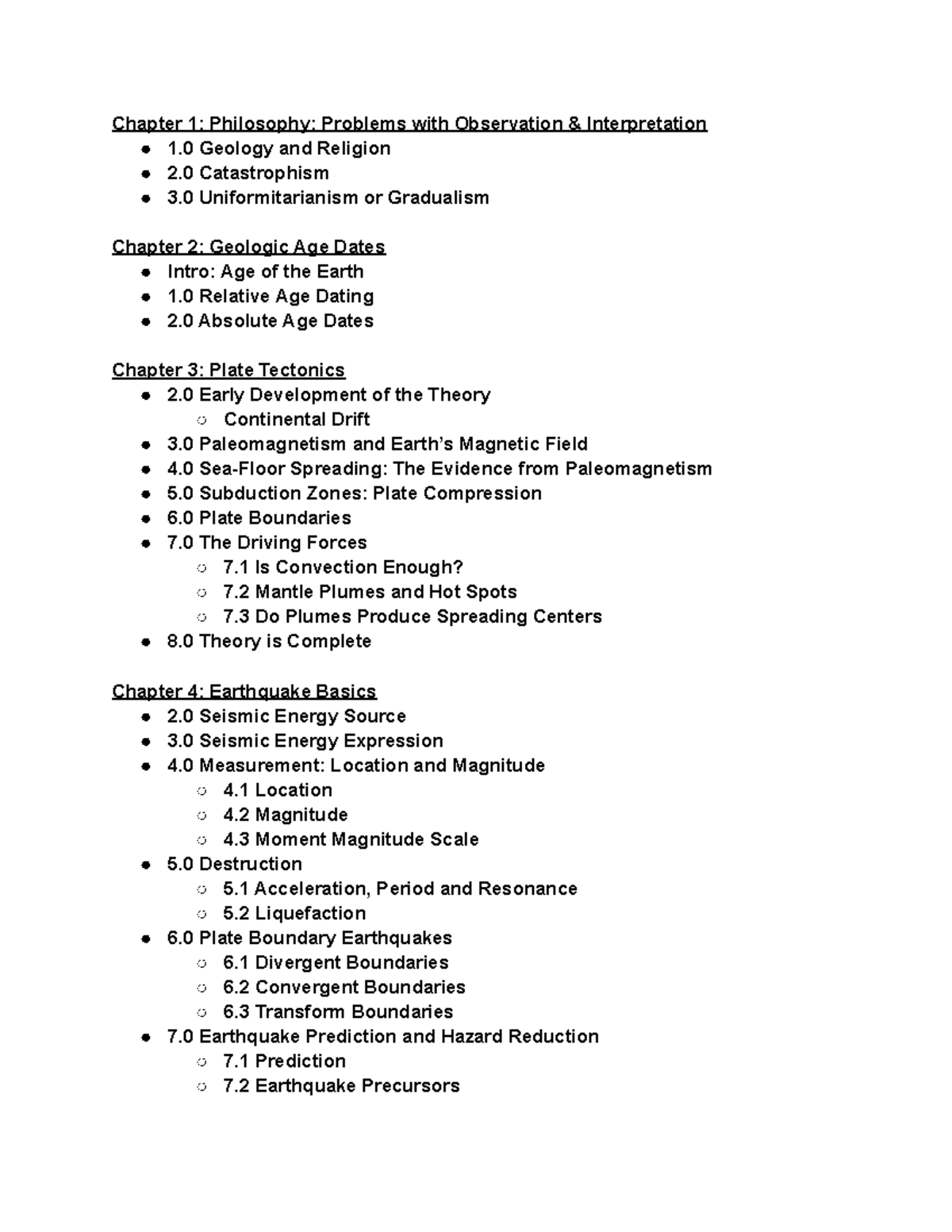 2240 Midterm TOC - Resource material - Chapter 1: Philosophy: Problems ...