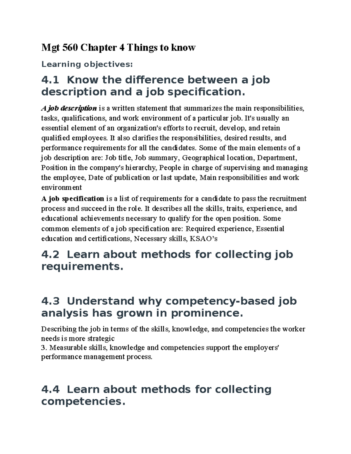 Mgt 560 Chapter 4 Things to know - Mgt 560 Chapter 4 Things to know ...