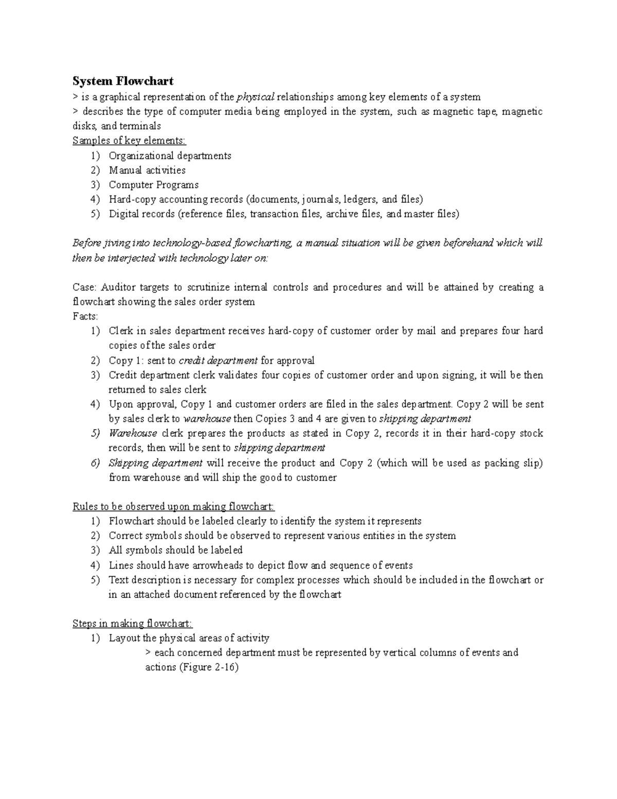 System and Program Flowchart - System Flowchart is a graphical ...