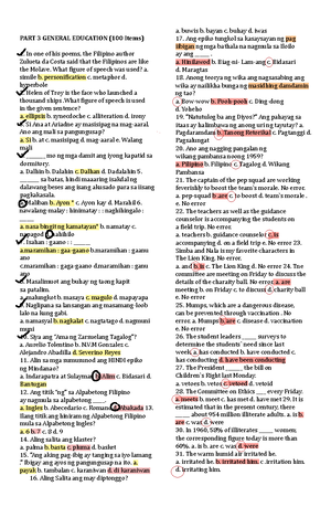 Pointers TO Review - NEW TOS EFFECTIVE MARCH 2023 LEPT TABLE OF ...