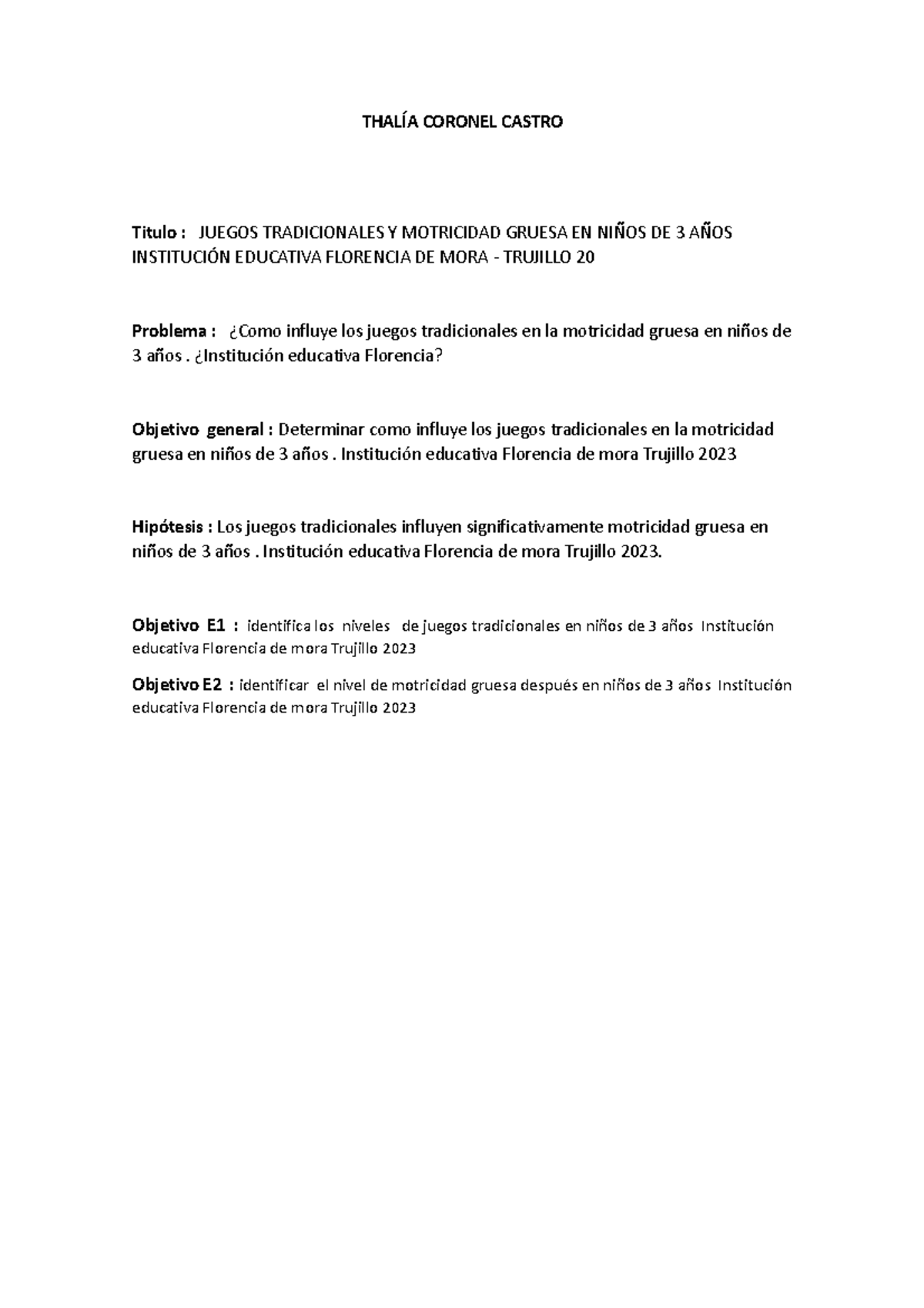 Tesis Thalía Coronel Castro - THALÍA CORONEL CASTRO Titulo : JUEGOS ...