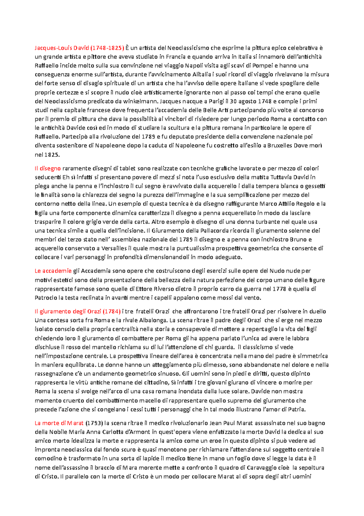 Jacques Louis David - Jacques-Louis David (1748-1825) È un artista del ...