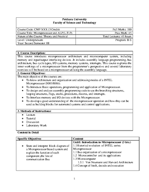1. Microprocessor - Microprocessor and Assembly Language - Studocu
