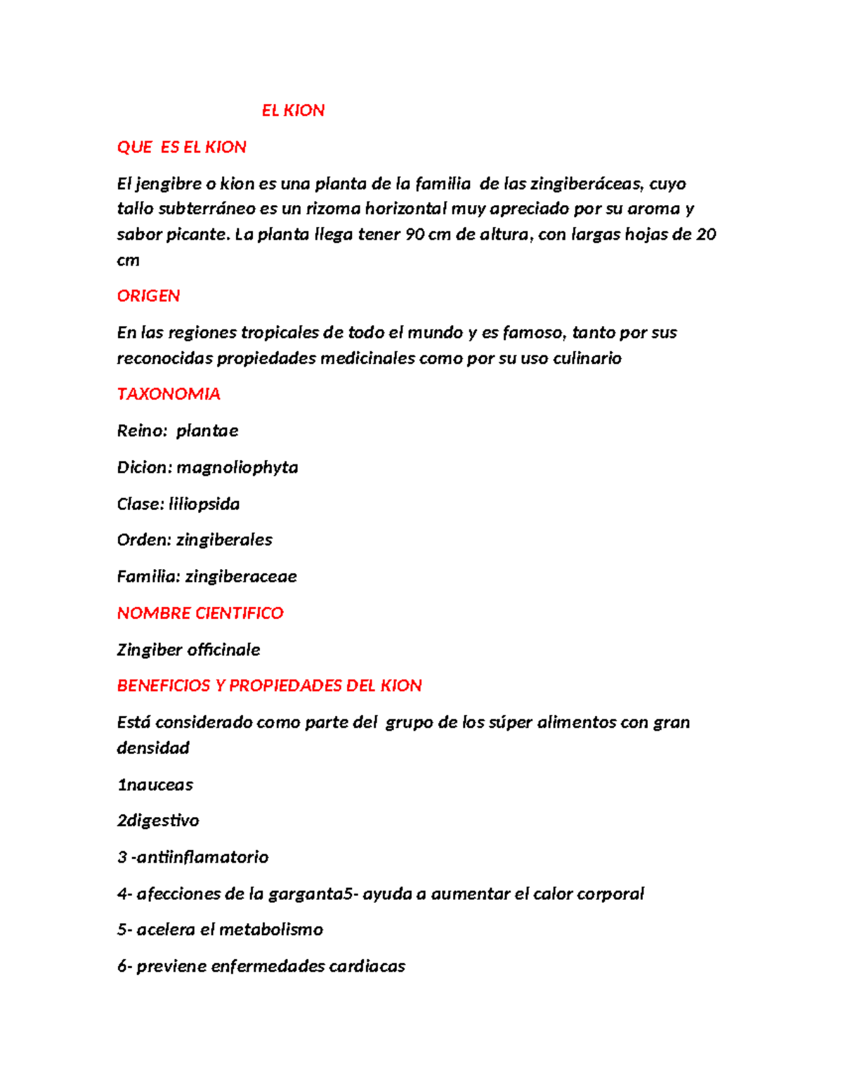 EL KION - Resumen Estudio del Trabajo - EL KION QUE ES EL KION El ...