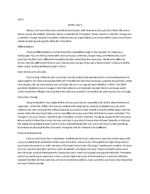 CHM1 Task 1 - CHM1 Task 1 Student Information Student name: ID number ...