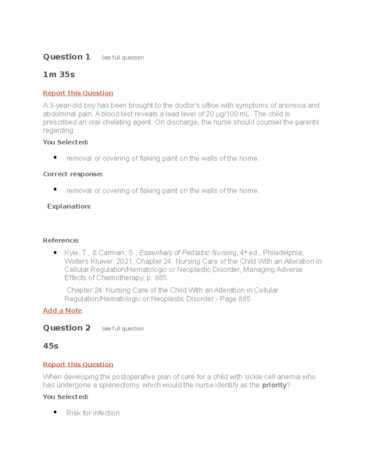 Question prepu ch 24 - practice work - Question 1 See full question 1m ...