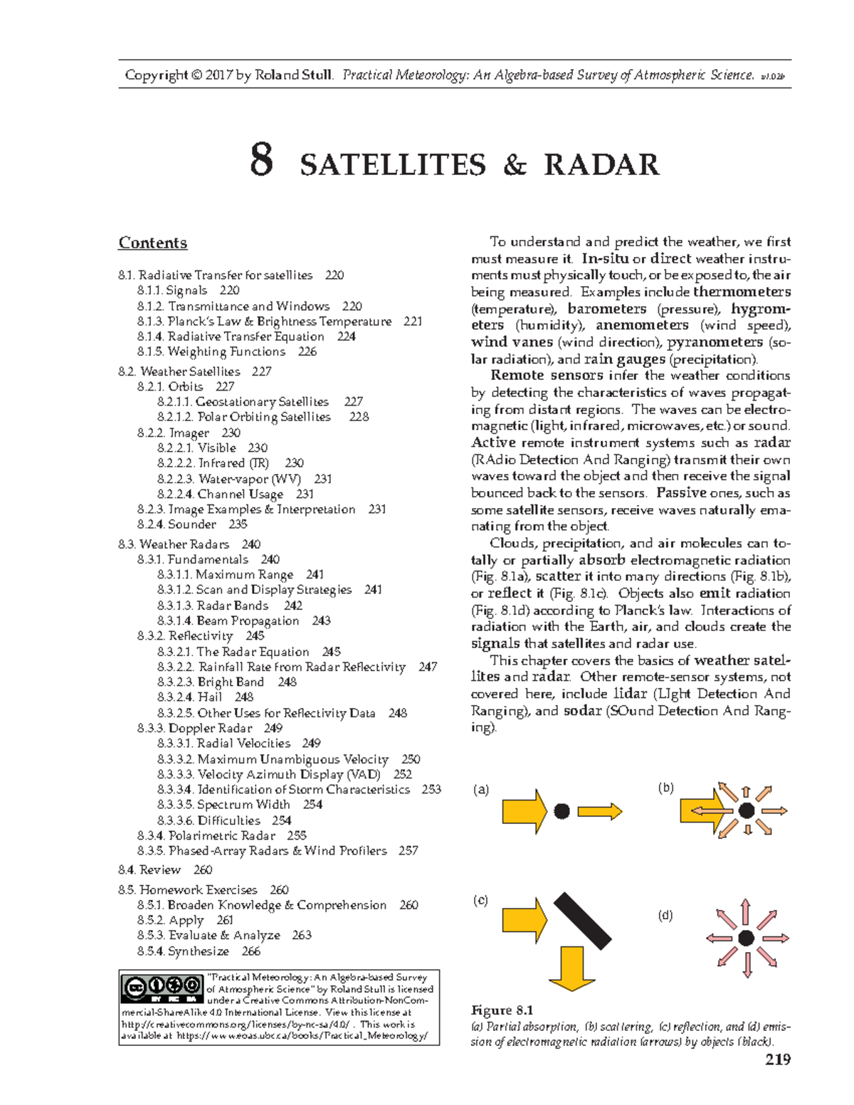 Ch08-satellite radar-v102b - 219 Copyright © 2017 by Roland Stull ...