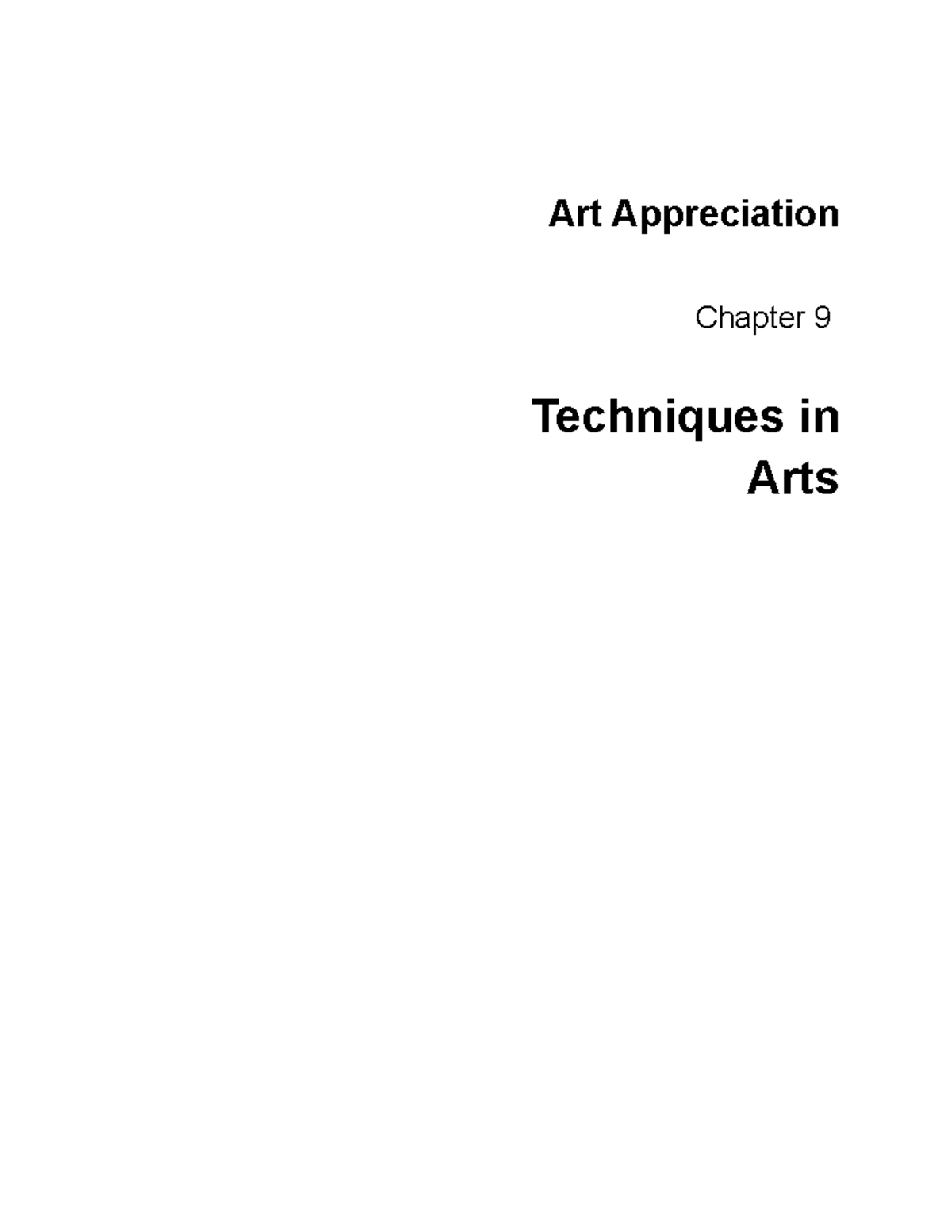 ART Appreciation Chapter 9-2021-2022 - Art Appreciation Chapter 9 ...