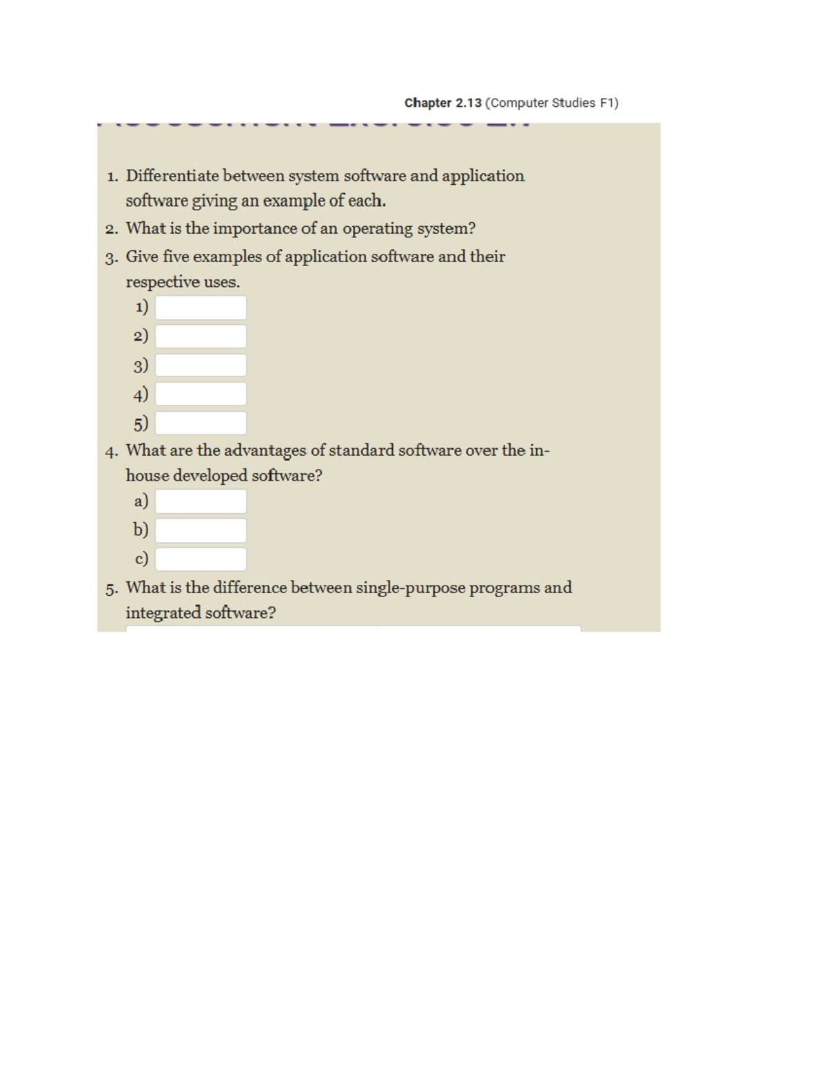 Doc2 - Doc2 - Summary Computer applications software's - Chapter 2 ...