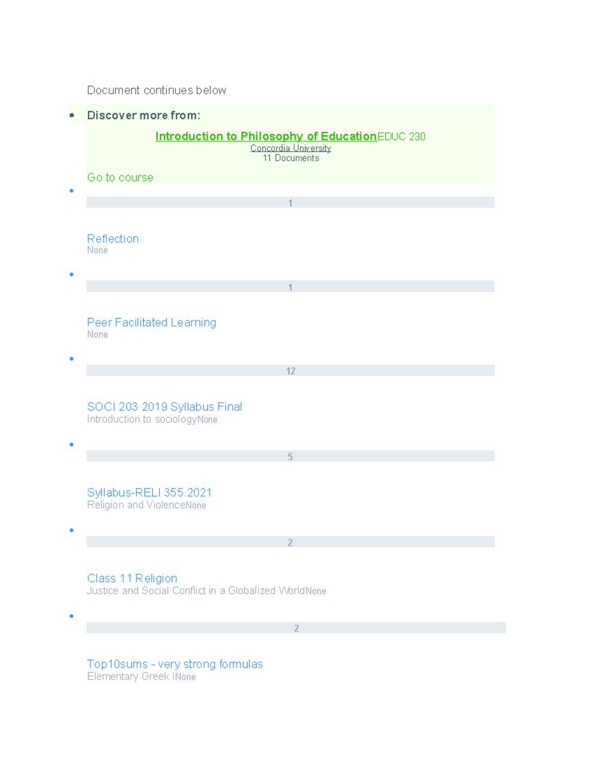 Educ 230 - Course outline notes. - Document continues below Discover ...