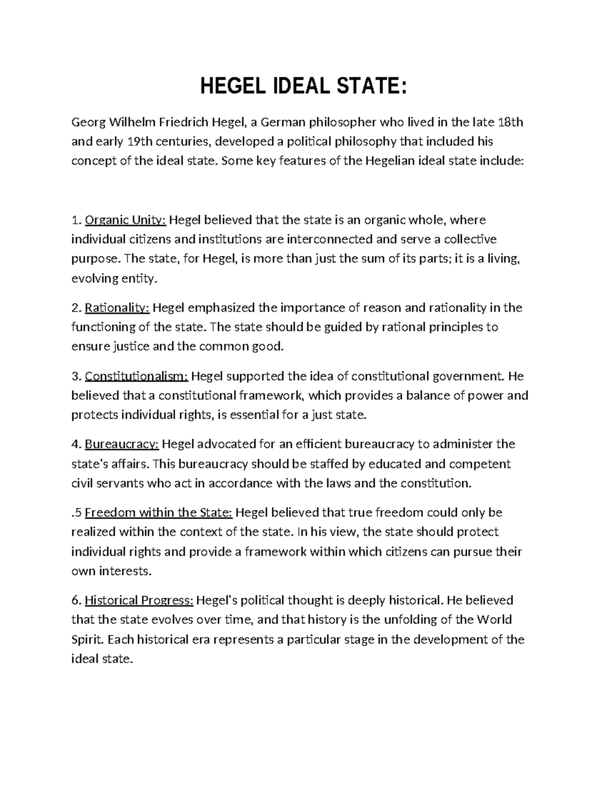 Plato & Hegel Ideal State by Pariha - HEGEL IDEAL STATE: Georg Wilhelm ...