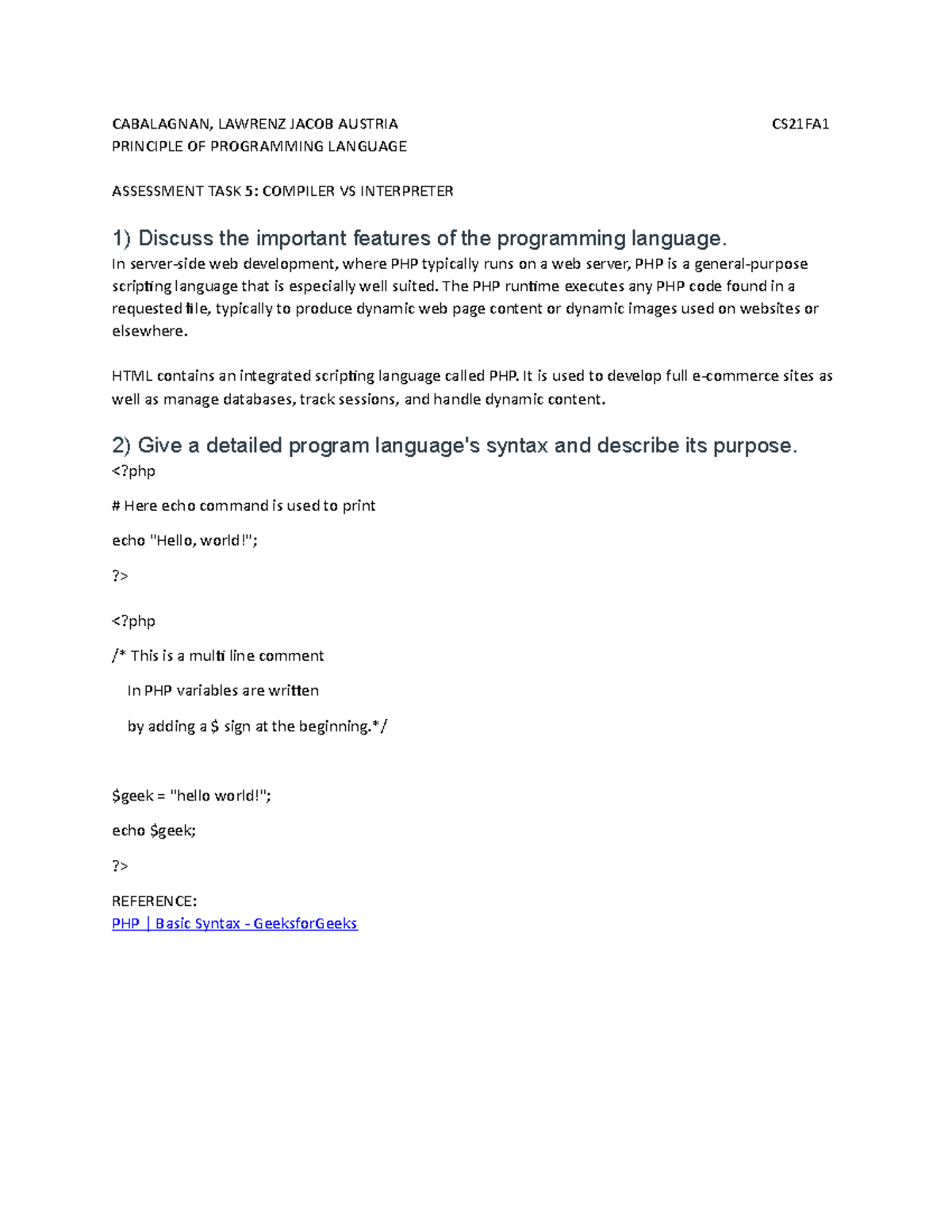 SHEEEEEEEESHHH PPL - CABALAGNAN, LAWRENZ JACOB AUSTRIA CS21FA PRINCIPLE ...