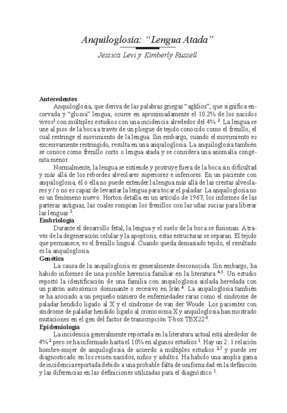 12 - practicas de laboratorio - Anquiloglosia: “Lengua Atada” Jessica ...