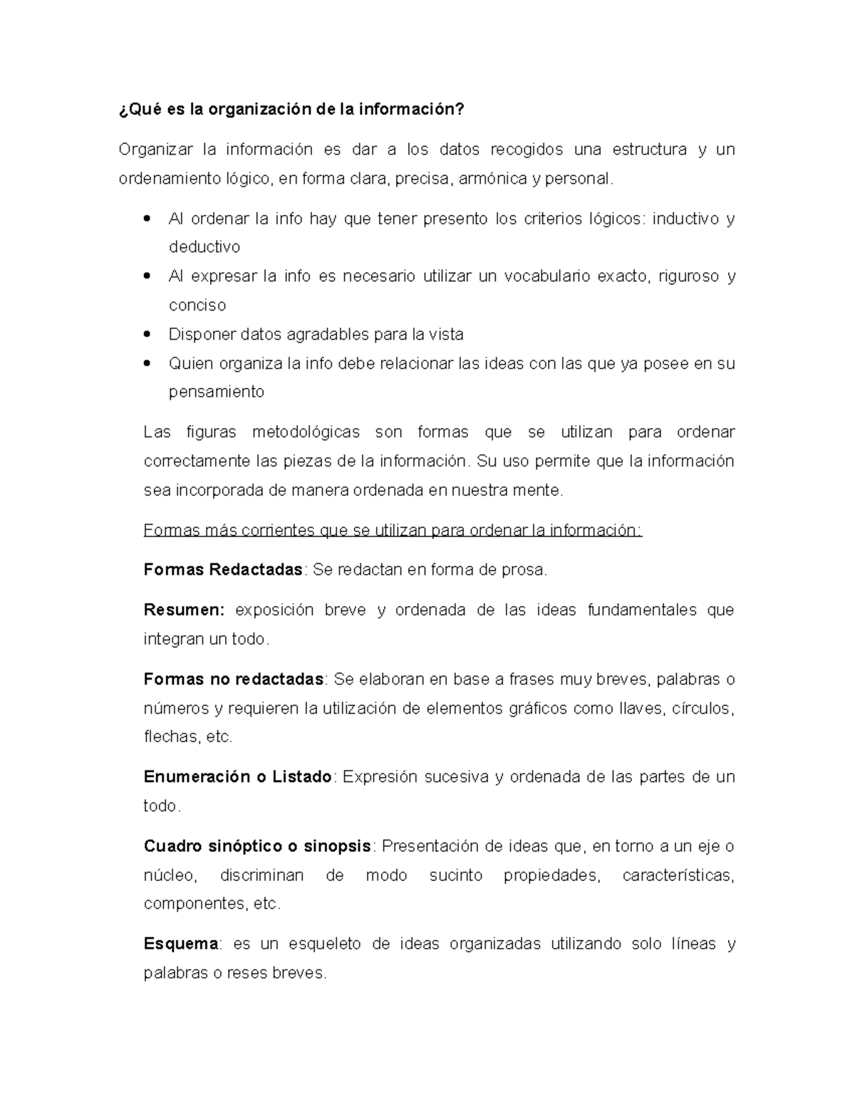 Qué es la organización de la información 11-02-2022 - ¿Qué es la ...