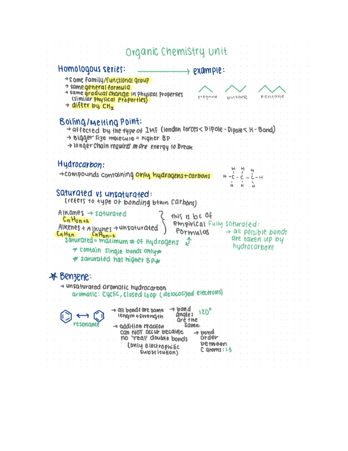 Organic Chemistry Review - Studocu