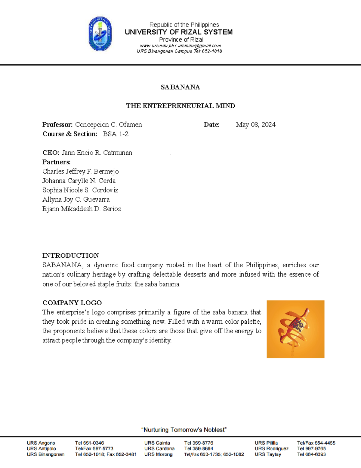 Copy-of-entrep - entrep - UNIVERSITY OF RIZAL SYSTEM Province of Rizal urs.edu / ursmain@gmail ...