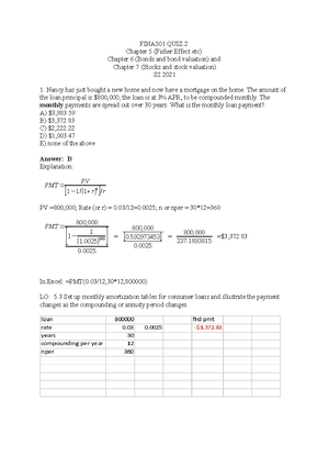 Formula sheet - Introduction to Finance Formula Sheet (2) Accounting ...