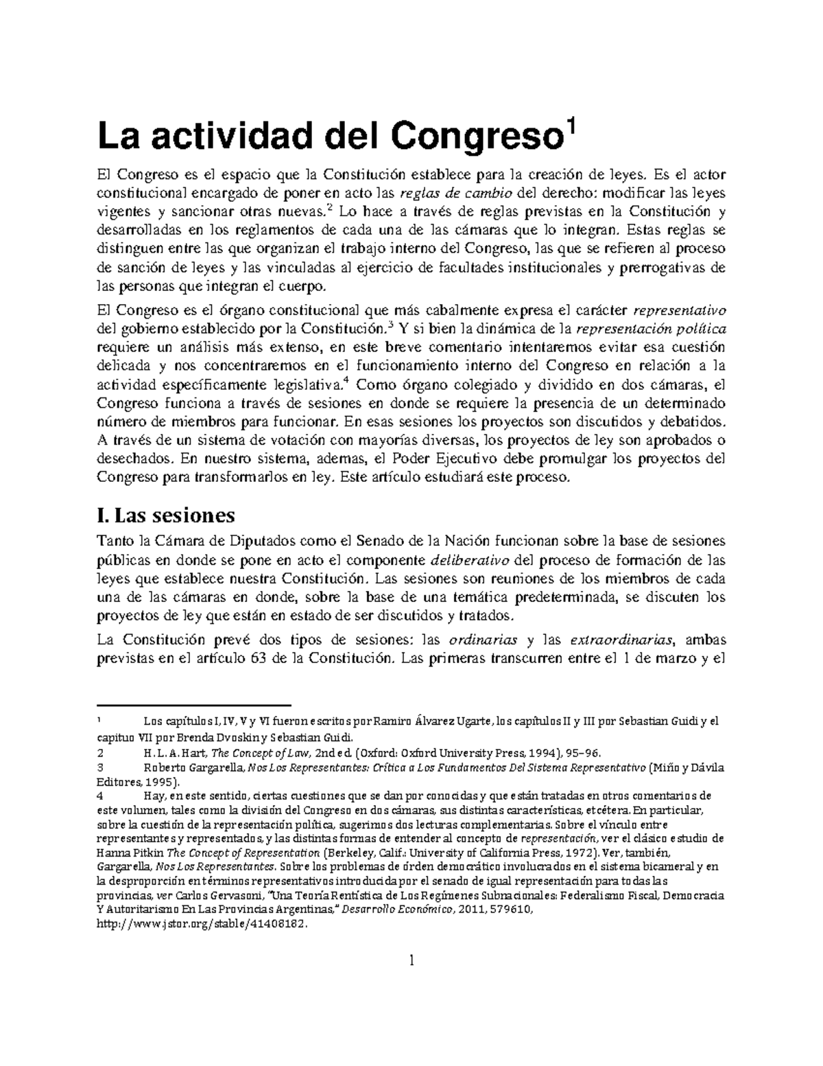 5.2 - Alvarez Ugarte - Dvoskin - Guidi - Actividad del Congreso - La actividad del Congreso 1 El ...