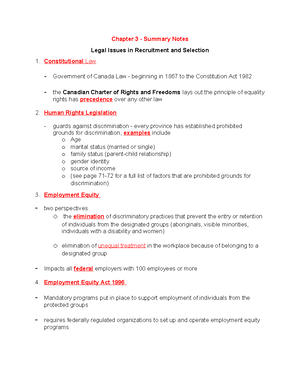 Chapter 4. Job analysis and competency models Summary - Chapter 4 ...