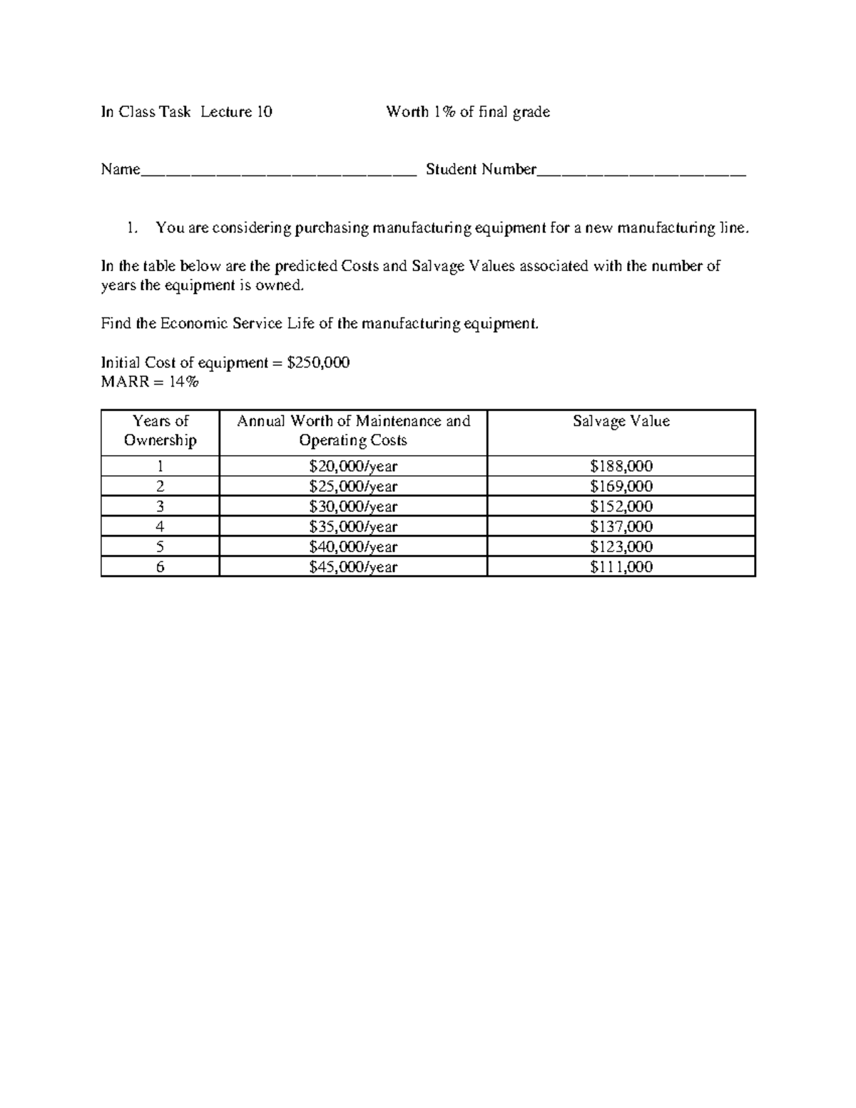 Class Activity - Lecture 10 - Questions - In Class Task Lecture 10 ...