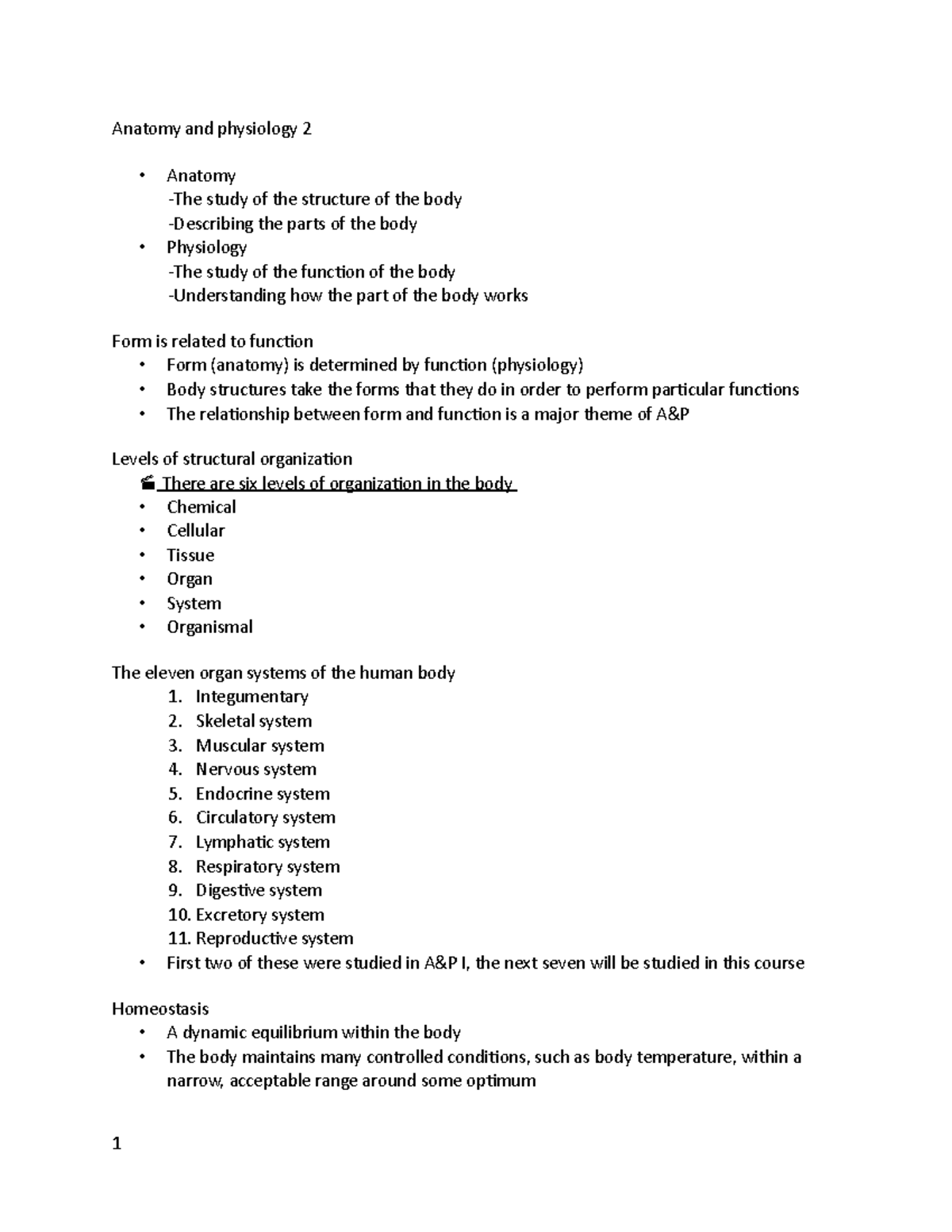 Anatomy and physiology 2 notes 3 edii - Anatomy and physiology 2 ...