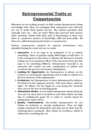 Entrepreneurship model question paper - Part A Answer any 10 questions ...