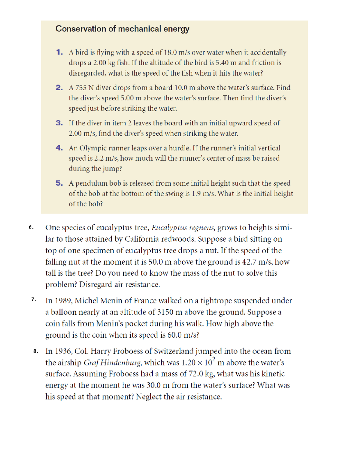 Conservation of Mechanical Energy - MATH 131 - 6. 7. 8. - Studocu