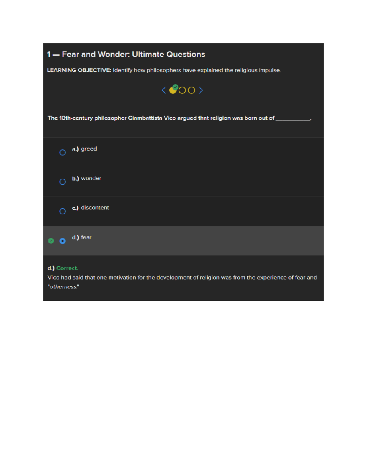 Unit 3 Challenge 3.1 The Individual - 1 Fear and Wonder: Ultimate ...
