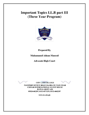 Assignment For Part Iii Assignment No Ii For Ll Part Iii Session