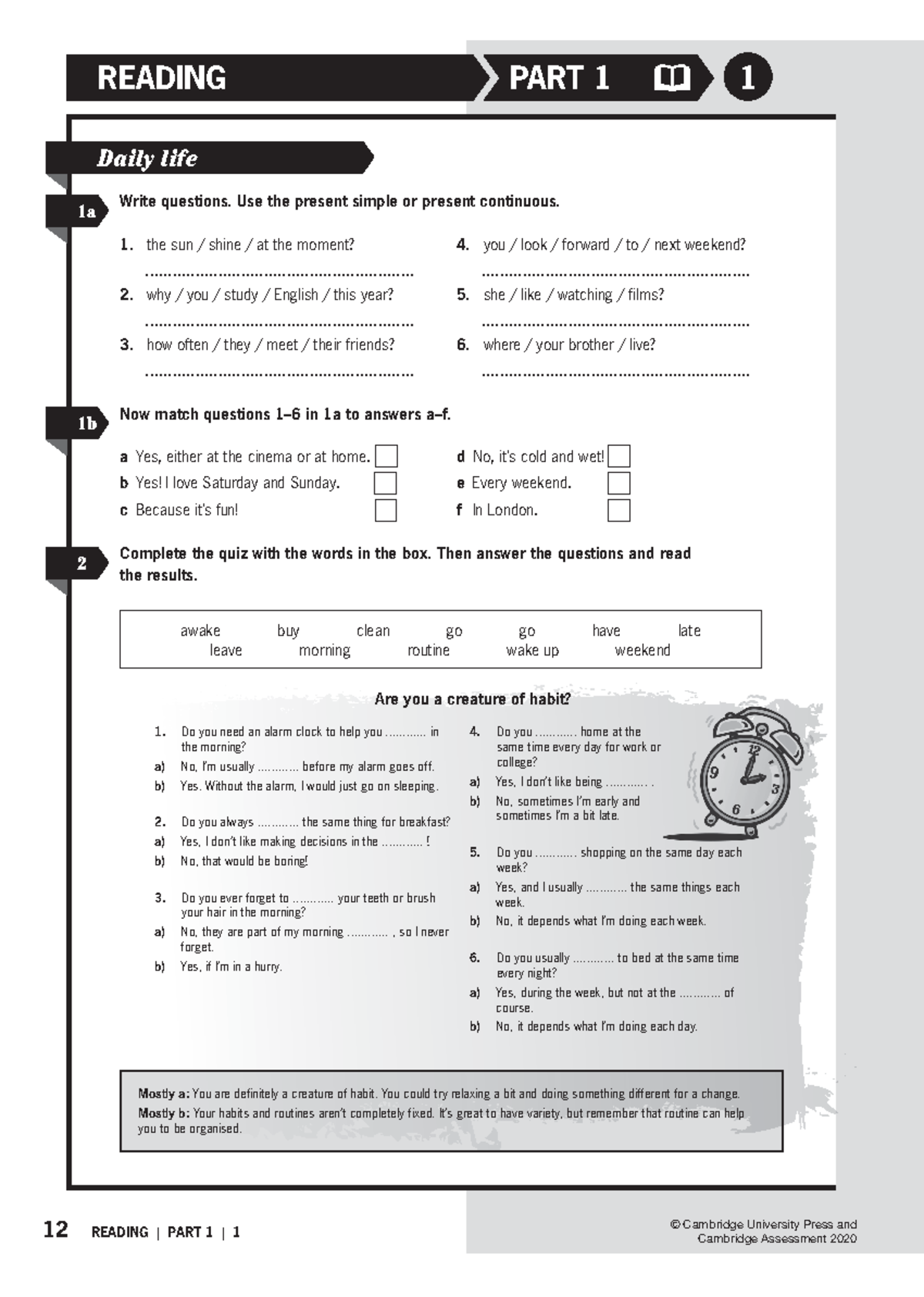 (P1)Exam Booster For Preliminary And Preliminary For Schools For - 12 ...