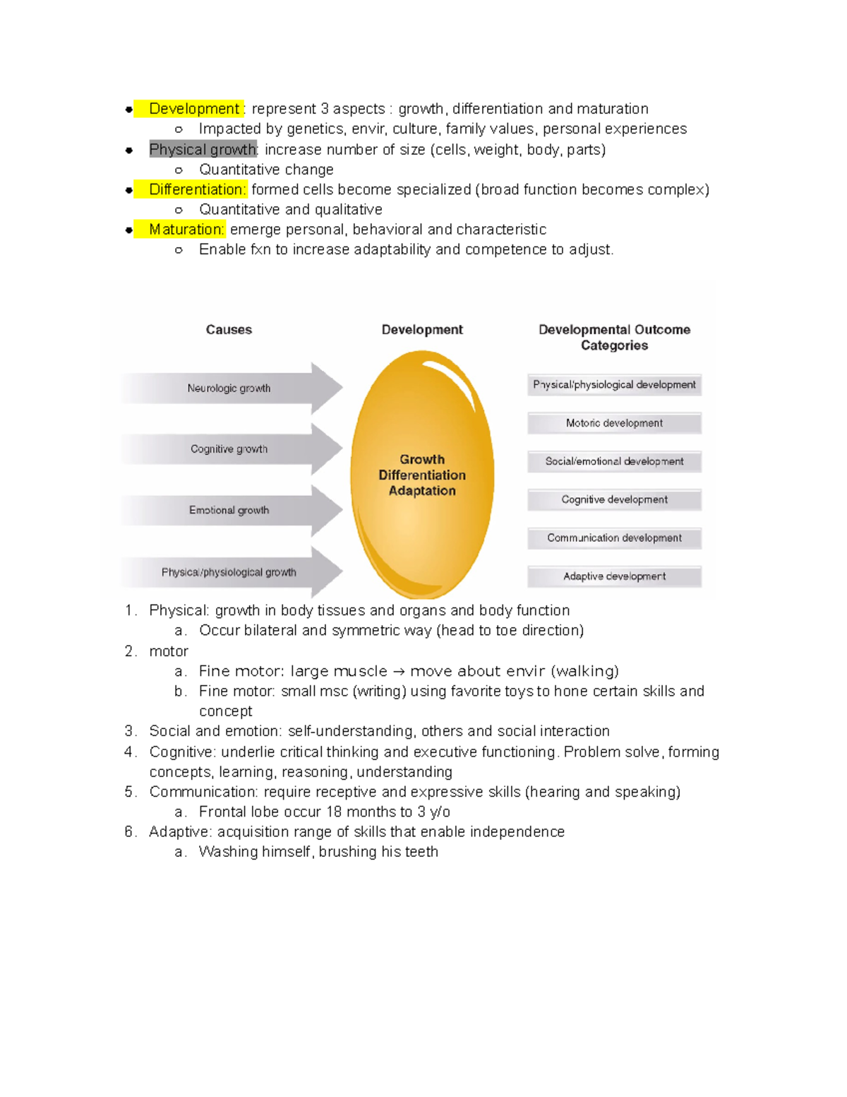 Development - Dr. Barbarito - Development : represent 3 aspects ...