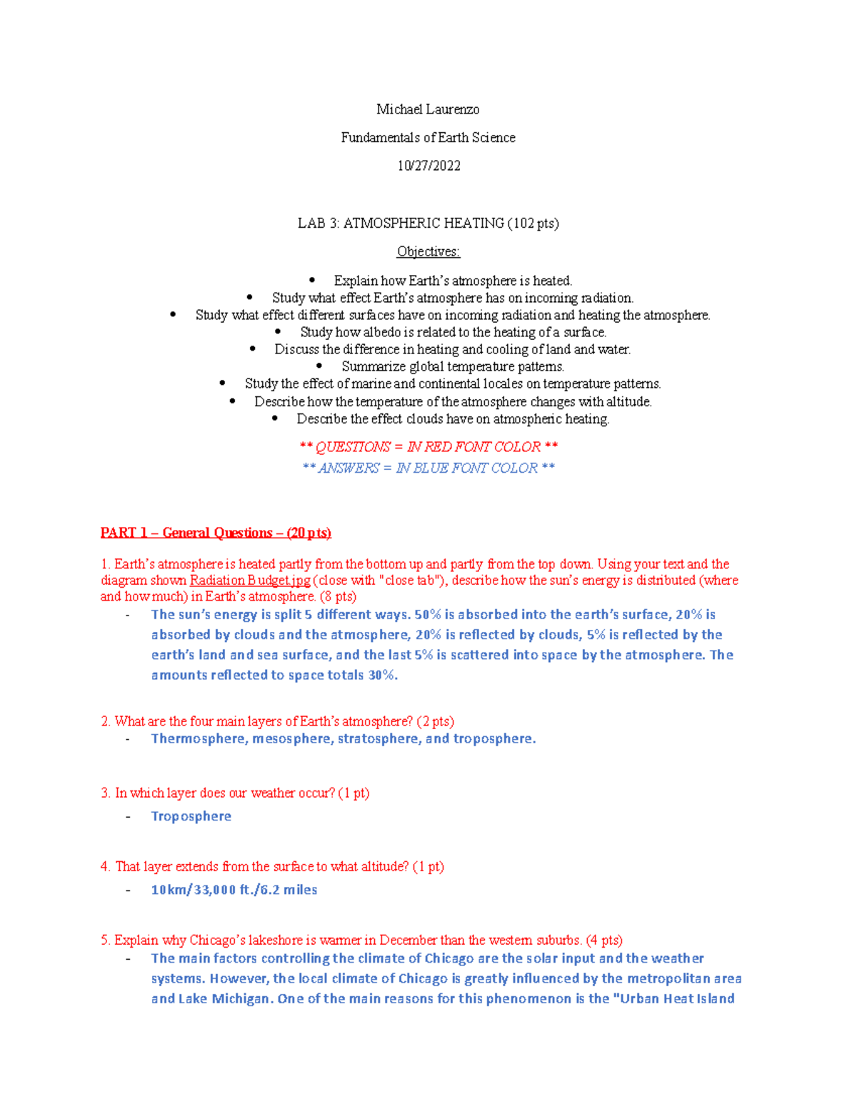 UNIT 1 - LAB 3 -Michael Laurenzo - Michael Laurenzo Fundamentals of ...