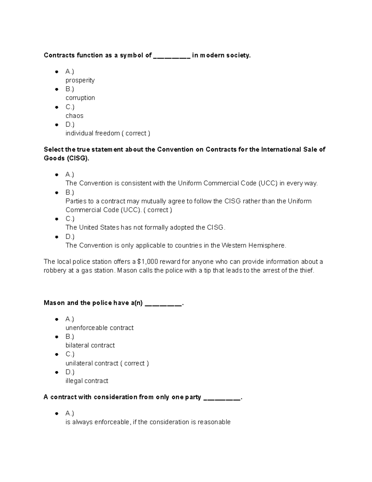 Sophia business law units 2 challenge 1 - Contracts function as a ...