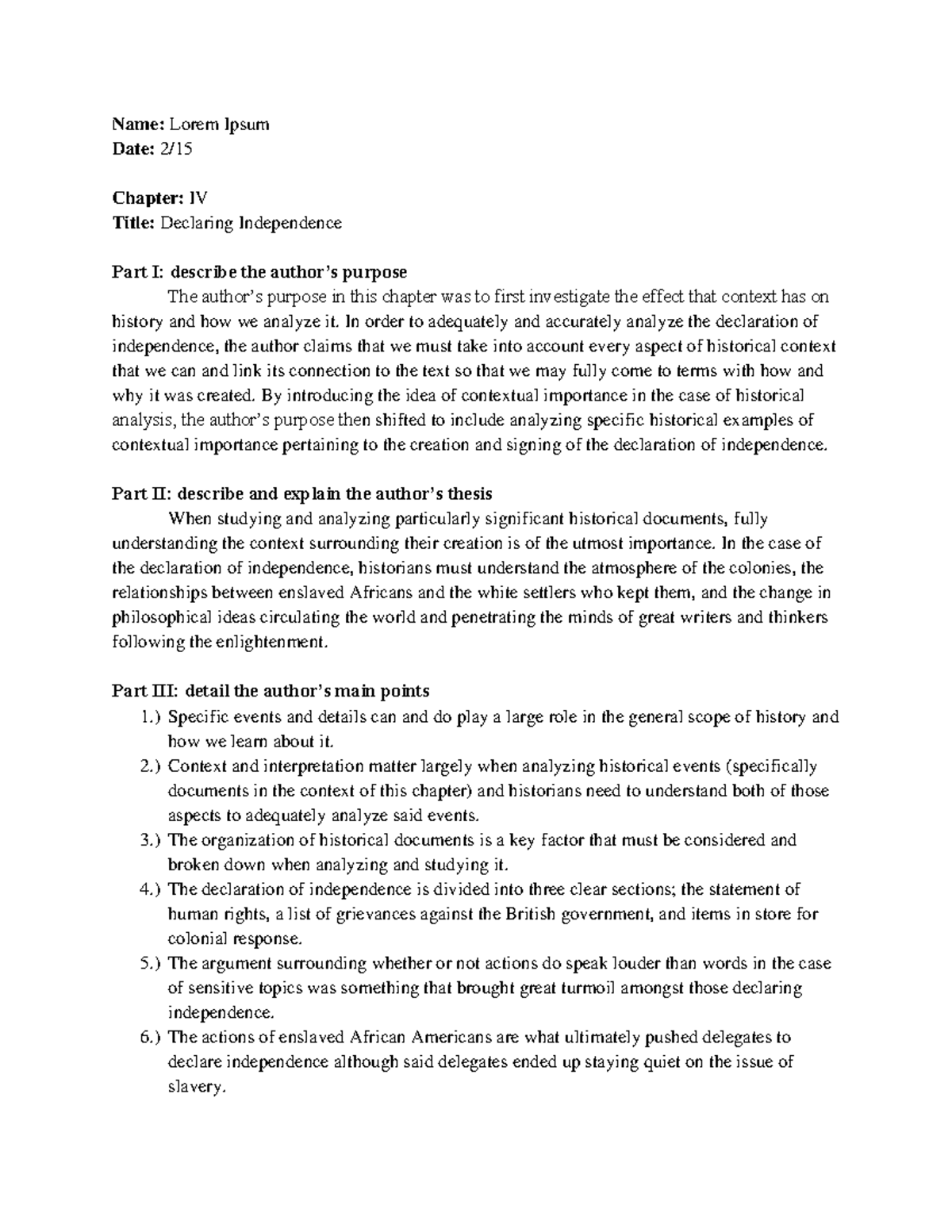 ATF Chapter 4 Analysis - Name: Lorem Ipsum Date: 2/ Chapter: IV Title ...