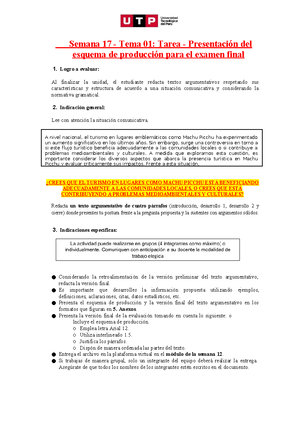 Tareaacademica 1 - aea - Consigna para la Tarea Académica 1 1. Logro a evaluar: Al finalizar la ...