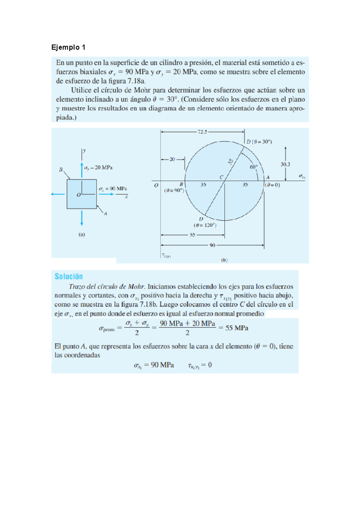 2 - Ejercicios - Deformaciones y Esfuerzos combinados - Resistencia de Materiales - Studocu