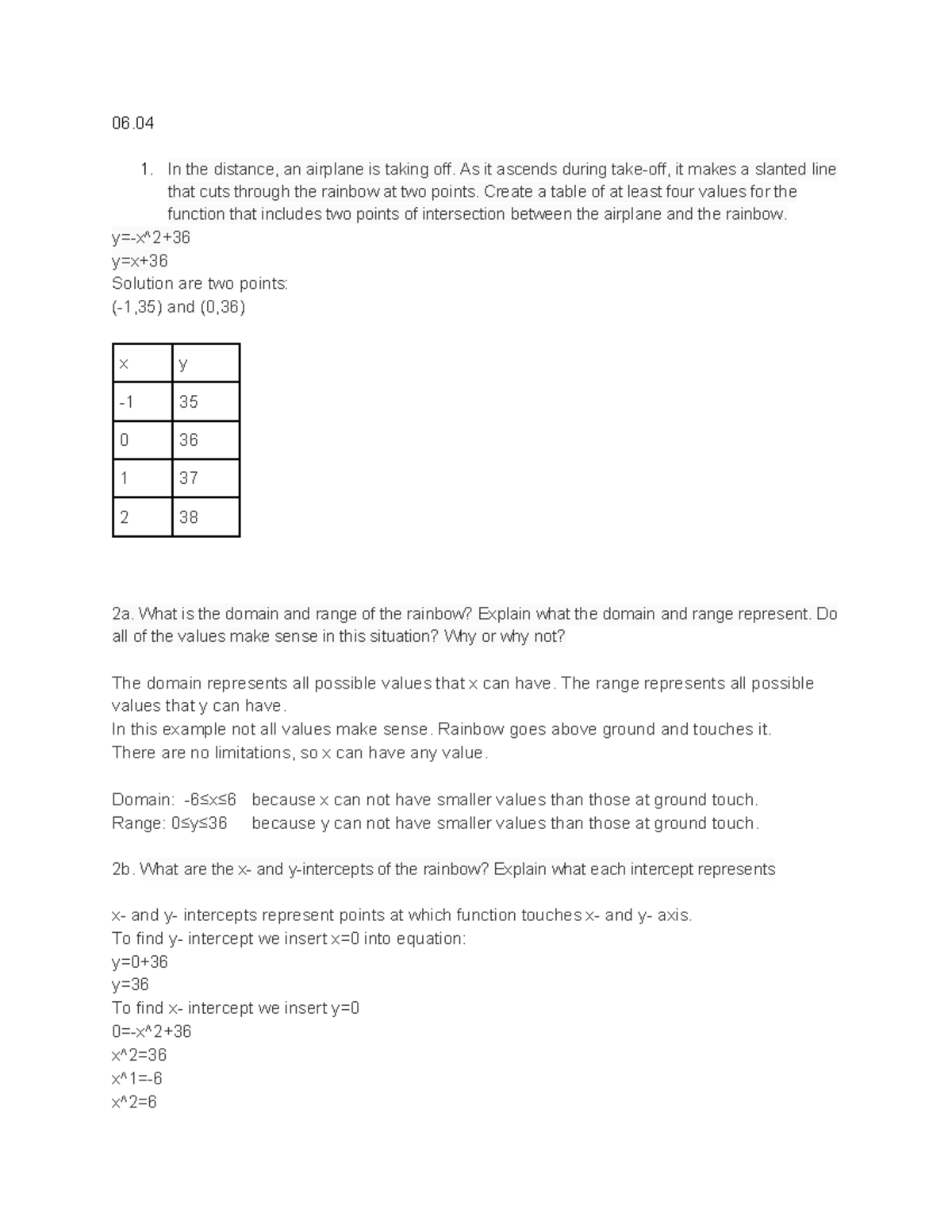 Untitled document - class notes - 06. In the distance, an airplane is ...