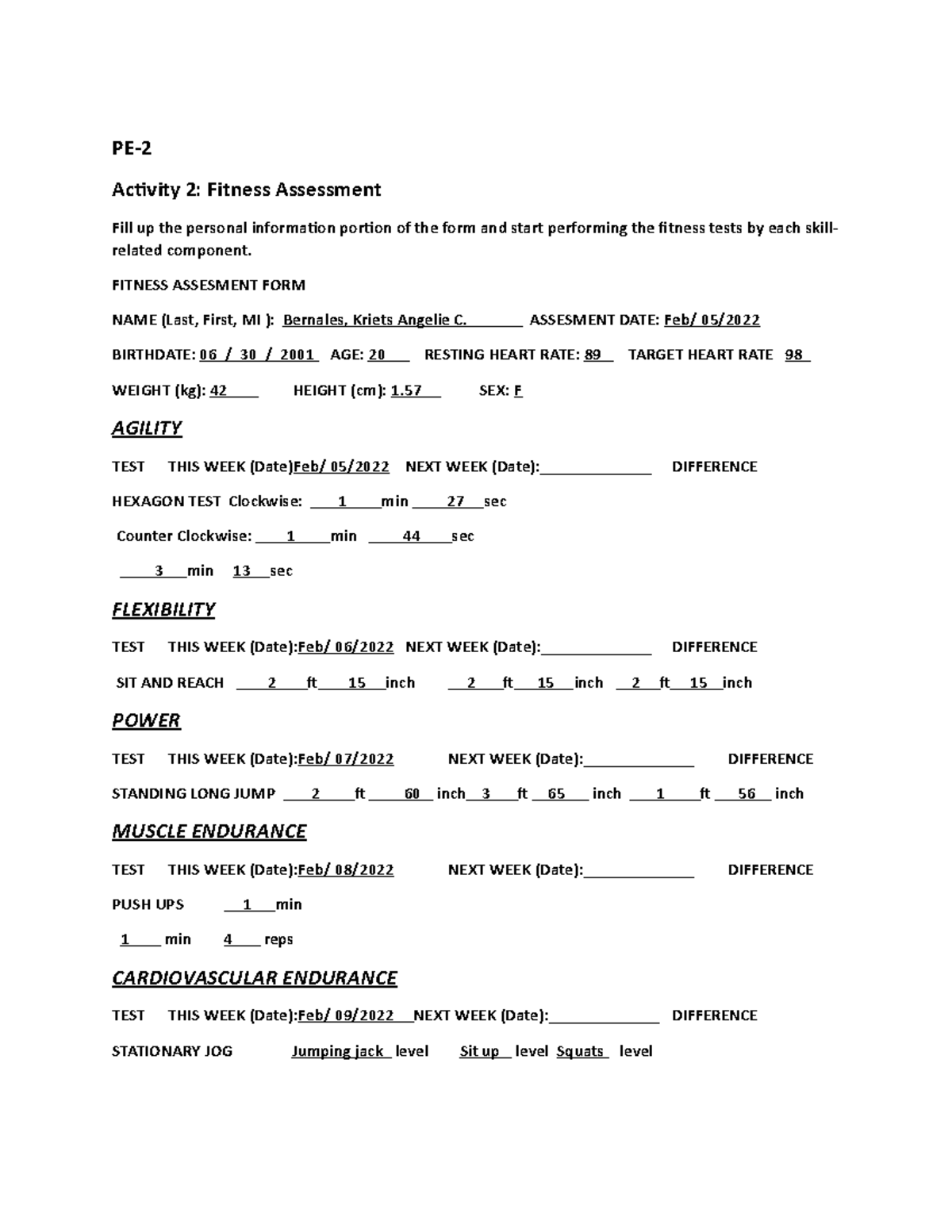 PE-2 Activity 2 which help students to answer their school works as ...