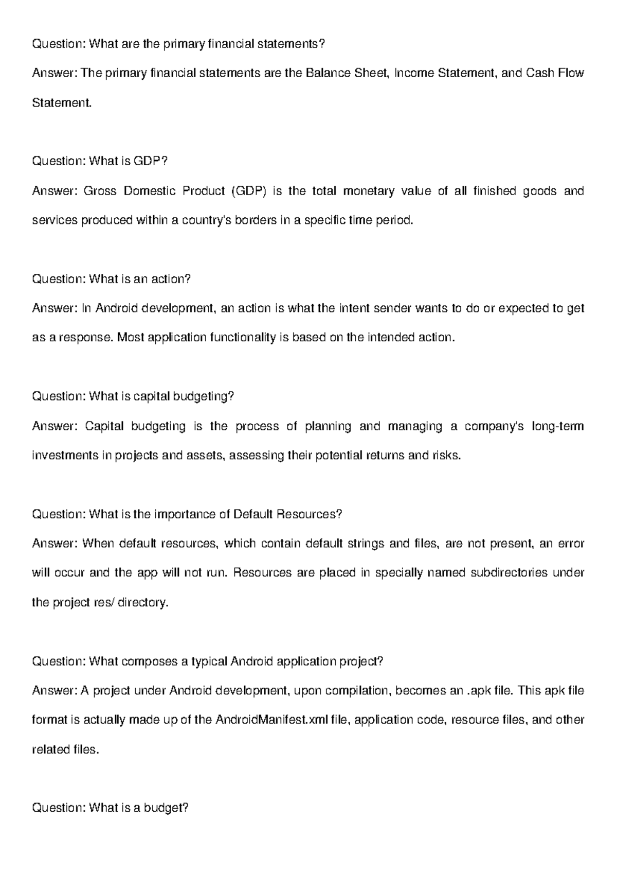 Co-starred kolea gentisein - Question: What are the primary financial statements? Answer: The ...