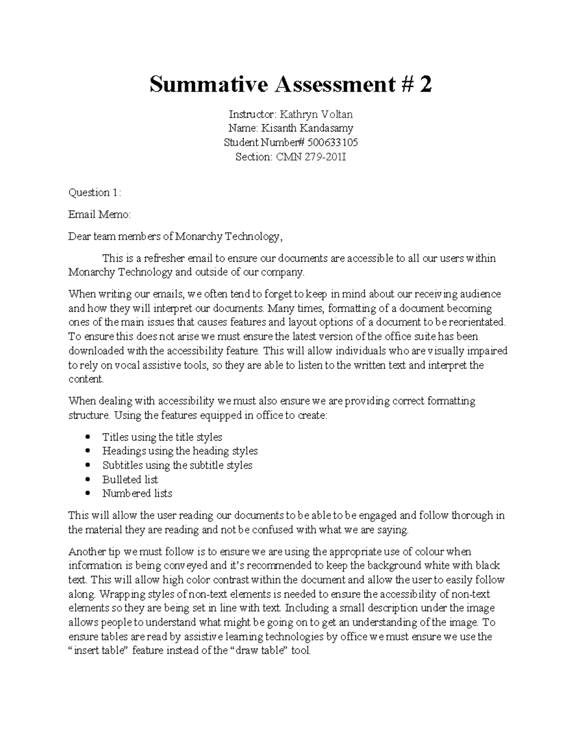Summative Assessment 2 - When writing our emails, we often tend to ...