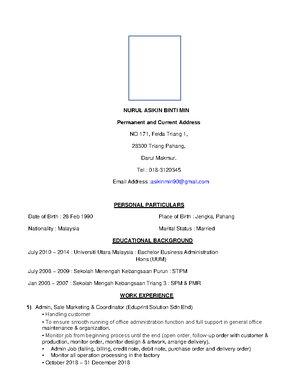 SB015 lab report basic techniques of microscopy - Title: Basic Techniques of Microscopy Objec琀椀 ...