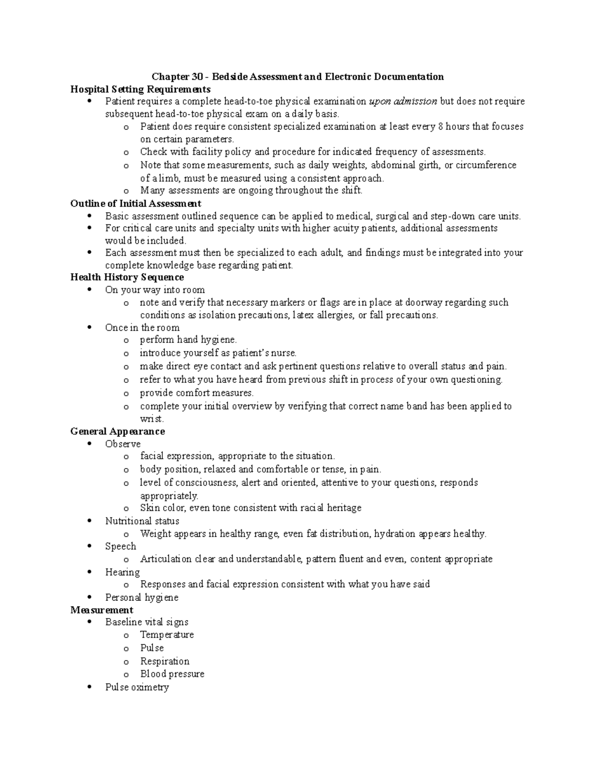 Chapter 30 Bedside assessment - Chapter 30 - Bedside Assessment and ...
