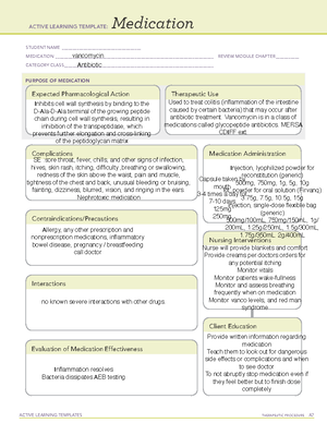 Cellulitis Active learning Template ATI - NUR2502 - Studocu